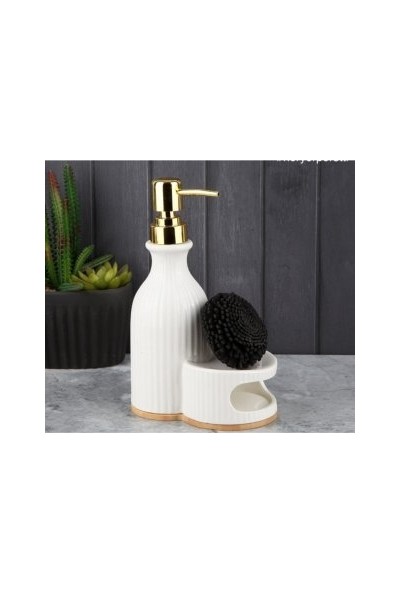 Perotti Pedro Bambulu Porselen Sıvı Sabunluk Perotti Pedro Bambulu Porselen Sıvı Sabunluk
