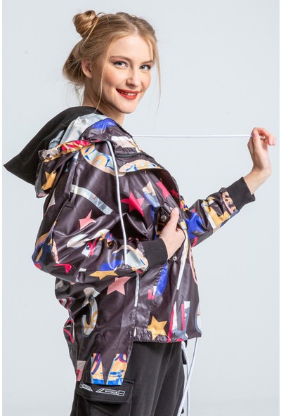 Thetwin2Z Siyah Yağmurluk