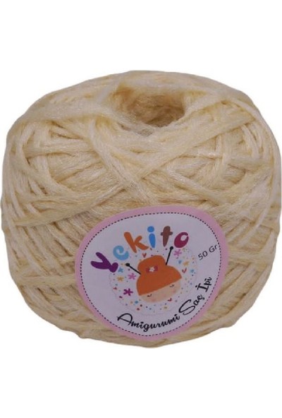 Yekito Amigurumi Saç Ipi Platin Sarı