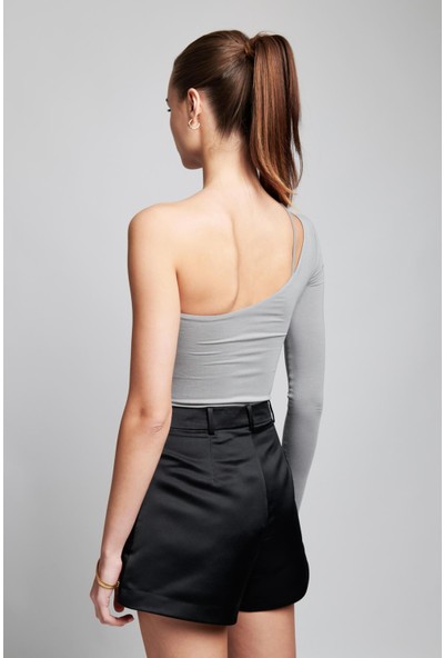 Iamnotbasıc Cora Bodysuit - Gri