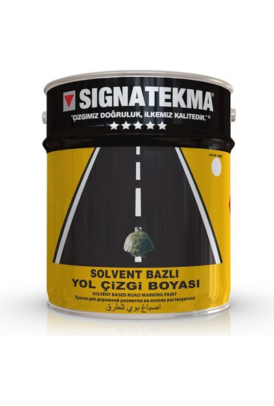 Signatekma Aytrafik Signatekma Signaline Soğuk Yol Çizgi Boyası