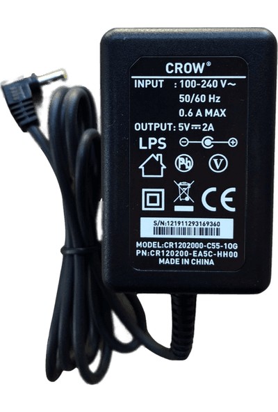 Aly Charger 5V 2A 3.5/1.35 Jak Uydu/tablet Priz Tip Aly Charger 5V 2A 3.5/1.35 Jak Uydu/tablet Priz Tip