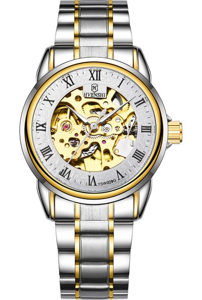 Devils Eye Erkek Yeni Çift Taraflı Iskelet Otomatik Mekanik Saat (Yurt Dışından)