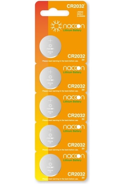 Naccon CR2032 3V Lityum Pil 5li Blister Ambalaj Naccon CR2032 3V Lityum Pil 5li Blister Ambalaj