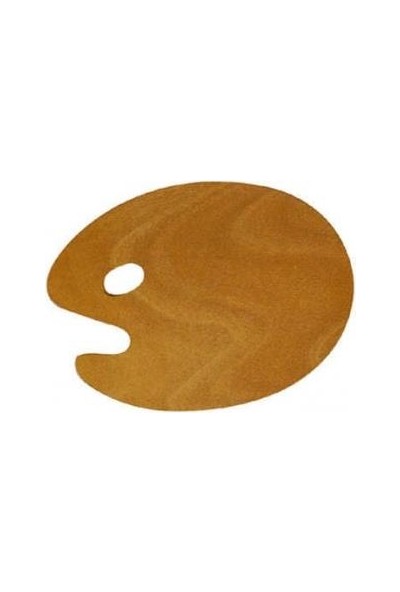 E Hobici Ahşap Palet Oval 17X20CM