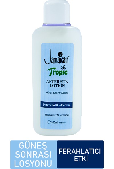 Jamaican Tropic After Sun Güneş Sonrası Losyon 200 Ml. SUNDEPA1011 Jamaican Tropic After Sun Güneş Sonrası Losyon 200 Ml. SUNDEPA1011