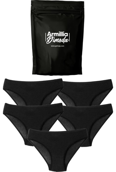 Kadın Günlük Bikini Külot Hijyenik Premium Paketinde Penye Esnek Kumaş