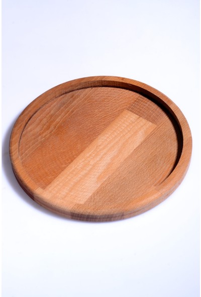 Kayın Ağacı Ahşap Yuvarlak Sunum Tabağı 20X20 Kayın Ağacı Ahşap Yuvarlak Sunum Tabağı 20X20