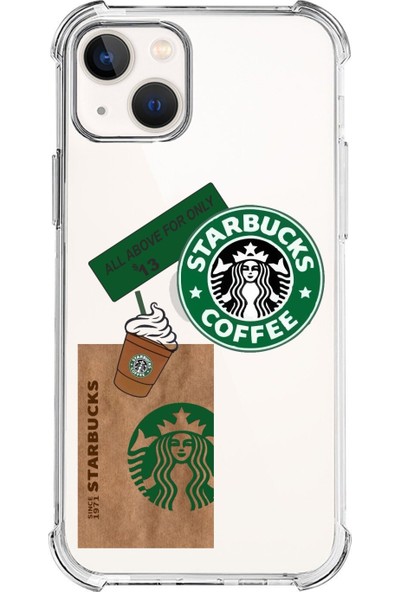 HappyCase Apple iPhone 13 Kılıf Coffe Desenli Köşeli Airbag Nitro Şeffaf Silikon Kılıf Kapak HappyCase Apple iPhone 13 Kılıf Coffe Desenli Köşeli Airbag Nitro Şeffaf Silikon Kılıf Kapak