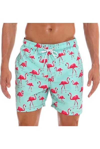 Asksa Çabuk Kuruyan Flamingo Desen Baskılı Erkek Yüzme Şortu - Yeşil (Yurt Dışından) Asksa Çabuk Kuruyan Flamingo Desen Baskılı Erkek Yüzme Şortu - Yeşil (Yurt Dışından)