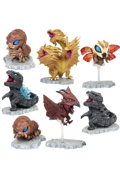Sinley 7 Adet Godzilla Ghidorah Model Oyuncak Süs Hediye (Yurt Dışından) Sinley 7 Adet Godzilla Ghidorah Model Oyuncak Süs Hediye (Yurt Dışından)