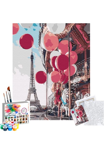 Tabdiko Sayılarla Boyama Seti Tuval Şasesine Gerili 40 x 50 cm Paris De Bir Gün Tabdiko Sayılarla Boyama Seti Tuval Şasesine Gerili 40 x 50 cm Paris De Bir Gün