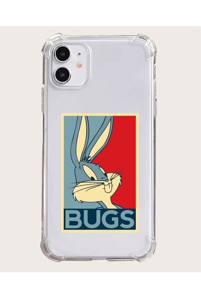 Bilişim Aksesuar Apple iPhone 11 Kılıf Bugs Desenli Köşeli Airbag Nitro Şeffaf Silikon Kılıf Kapak Bilişim Aksesuar Apple iPhone 11 Kılıf Bugs Desenli Köşeli Airbag Nitro Şeffaf Silikon Kılıf Kapak