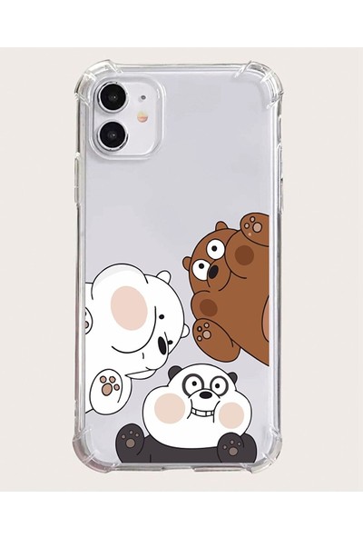 Bilişim Aksesuar Apple iPhone 11 Kılıf Panda Desenli Köşeli Airbag Nitro Şeffaf Silikon Kılıf Kapak Bilişim Aksesuar Apple iPhone 11 Kılıf Panda Desenli Köşeli Airbag Nitro Şeffaf Silikon Kılıf Kapak