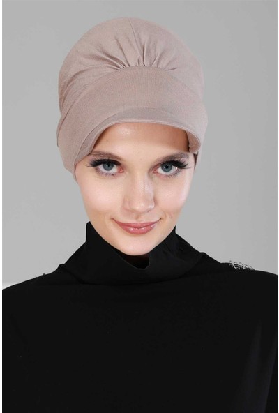 Silversun Şapkalı Penye Bone,vizon,b-30