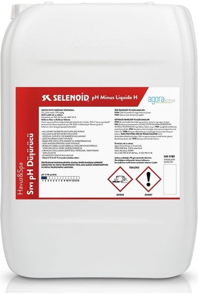 Selenoid Sıvı Ph Düşürücü (20 Lt) Selenoid Sıvı Ph Düşürücü (20 Lt)