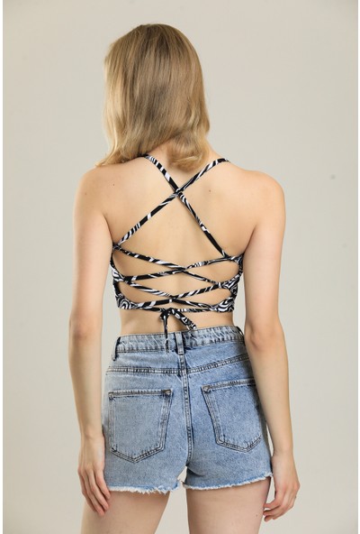 Kadın Sırt Dekolteli Bluz