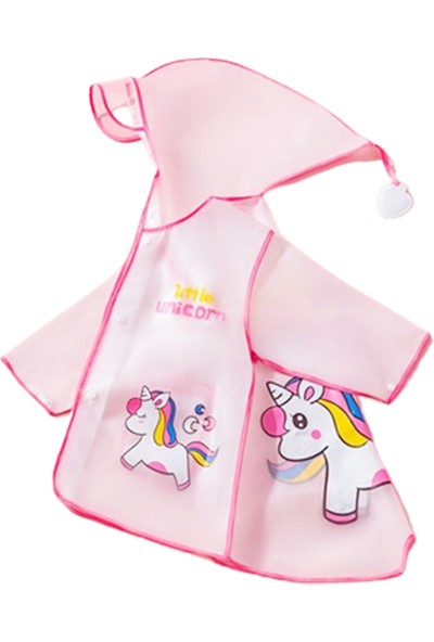 Iznik Red Çocuk Kız Çocuk Erkek Yağmurluk - Pembe Unicorn (Yurt Dışından)