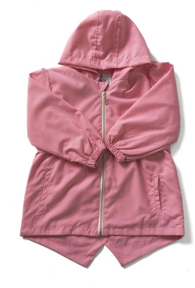 Pina Kids Kapüşonlu Kız Çocuk Trençkot 4-10 Yaş