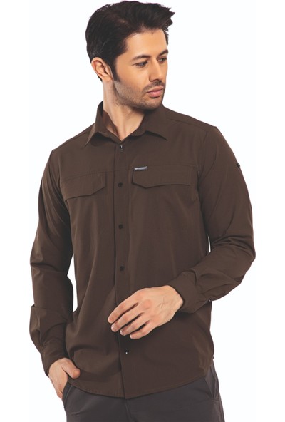 Crozwise Ribstop - Erkek Haki Outdoor Yazlık Gömlek - 7131-03 Crozwise Ribstop - Erkek Haki Outdoor Yazlık Gömlek - 7131-03