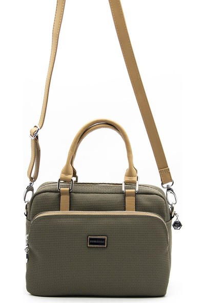 Silver Polo Kadın El Çantası 1018 M86 39924 L.haki Mat Nude