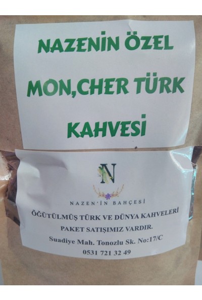 Nazenin Bahçesi Mon Cher Türk Kahvesi 100 gr Nazenin Bahçesi Mon Cher Türk Kahvesi 100 gr