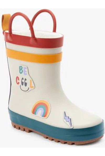 Next Baby Çocuk Tutamaçlı Polar Astarlı Gri Su Geçirmez Yağmur Botu / Yağmur Çizmesi Next Baby Çocuk Tutamaçlı Polar Astarlı Gri Su Geçirmez Yağmur Botu / Yağmur Çizmesi