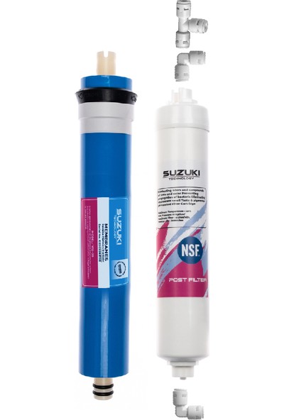 Suzukı Technology Tüm Su Arıtma Cihazlarına Uyumlu Membran (Ana) Filtre ve Tatlandırıcı Filtre