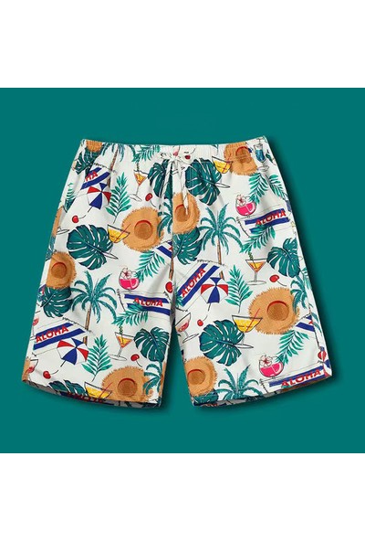 Erkekler Boş Zaman Sporları Nefes Alabilir Fitness Plaj Yüzme Şortları