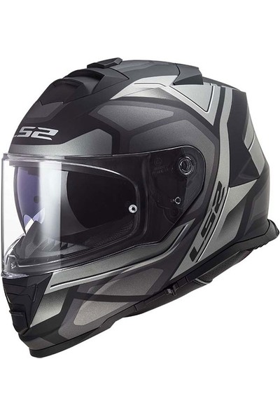 Ls2 Storm Faster Mat Titanium Kask [X-Large Beden]