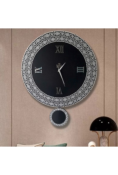 Creative Mandala Style Sarkaçlı Duvar Saati