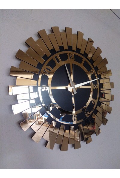 Sırayn Tasarım Dekoratif Aynalı Duvar Saati