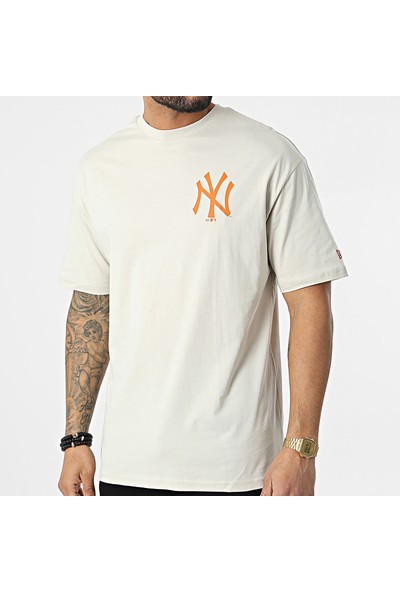 New Era League Neyyan Erkek Krem Tişört (13113861)