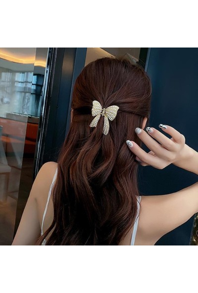 Mingy Gold Renk Fiyonk Kurdele Model Full Incili Metal Mandal Toka Mingy Gold Renk Fiyonk Kurdele Model Full Incili Metal Mandal Toka
