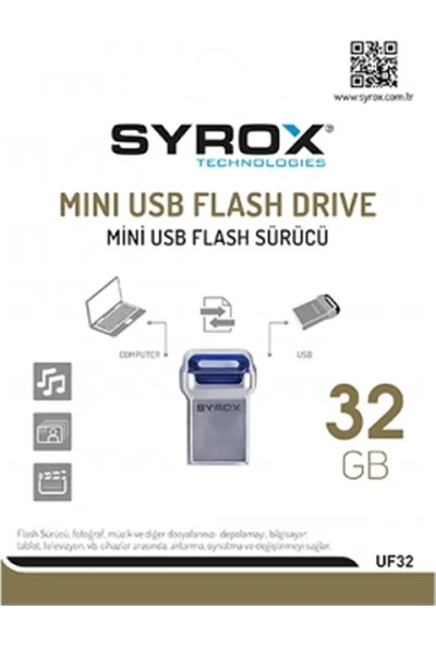 Syrox 32GB Mini Flash Bellek Syrox 32GB Mini Flash Bellek