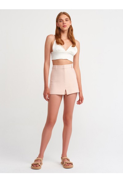 70515 Şort Etek-Pudra