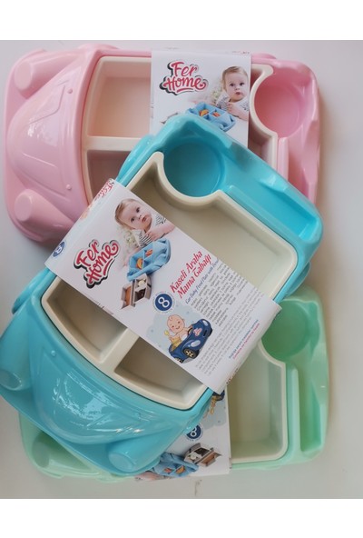 Tabldot Araba Mama Tabağı Çıkarılabilir Kaseli - 8 Bölmeli Tabldot Araba Mama Tabağı Çıkarılabilir Kaseli - 8 Bölmeli