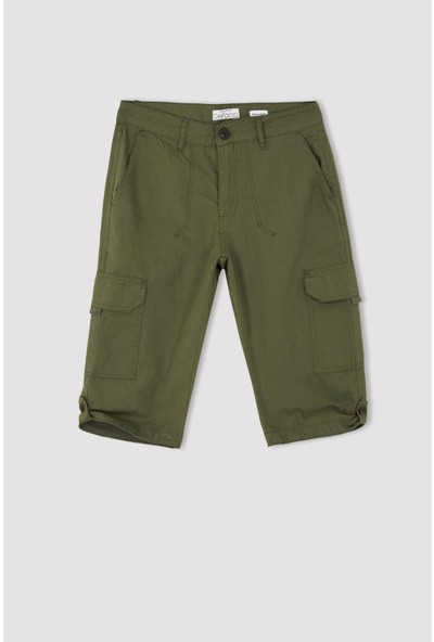 DeFacto Regular Fit Kargo Kapri Şort N6621AZ22HS DeFacto Regular Fit Kargo Kapri Şort N6621AZ22HS