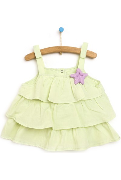 Tuffy Batik Kız Kat Kat Şık Volanlı Bluz