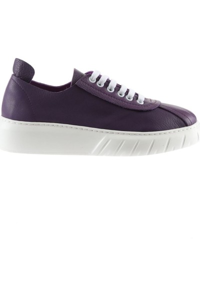 Bueno Shoes Lila Deri Kadın Spor Ayakkabı