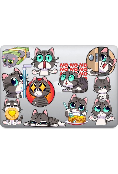 Nanospace Sevimli Kedi Bilgisayar Telefon Kaykay Termos Kask Için Suya Dayanklı Sticker Seti Nanospace Sevimli Kedi Bilgisayar Telefon Kaykay Termos Kask Için Suya Dayanklı Sticker Seti