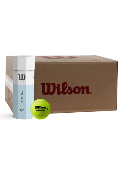 Wilson Triniti 3'lü Tenis Topu Karton Ambalajda 24 Kutu Wilson Triniti 3'lü Tenis Topu Karton Ambalajda 24 Kutu