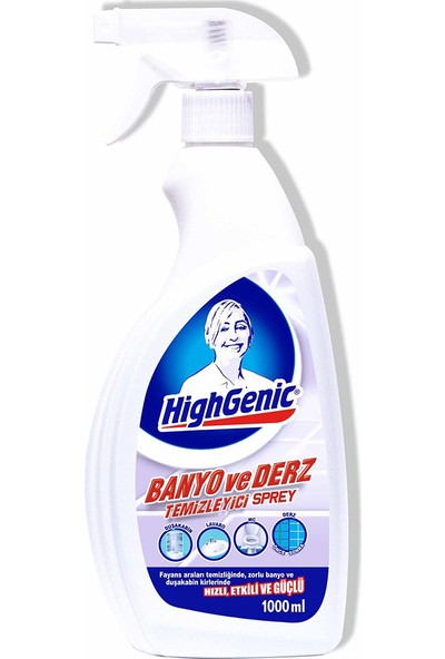 Highgenic banyo ve Derz Temizleyici Sprey 1000 ml