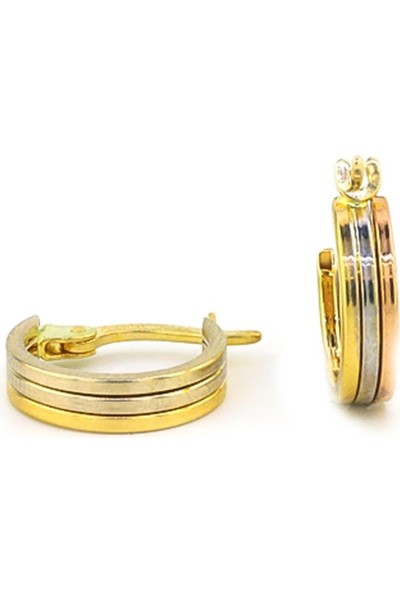 Altınkaynak 14 Ayar Halka Altın Küpe