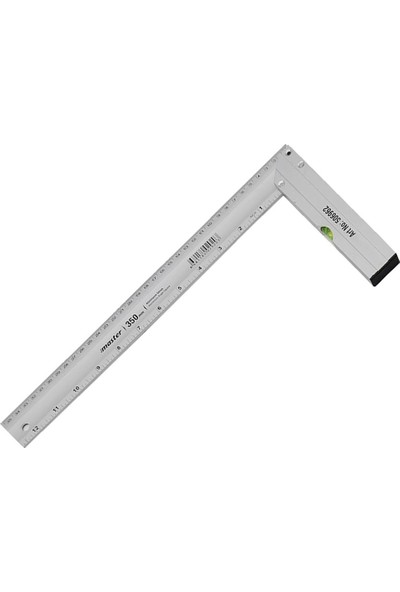 Master Alüminyum Gönye Su Terazili 50 cm Master Alüminyum Gönye Su Terazili 50 cm