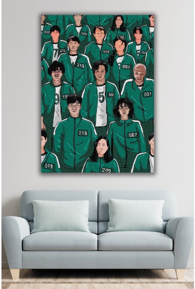 Evren Art Factory Squid Game 9 Kanvas Tablo