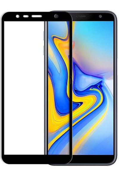 Samsung Galaxy J4 Plus Ekran Koruyucu Ekranı Tam Kaplayan Dayanıklı Cam Ekran Koruyucu