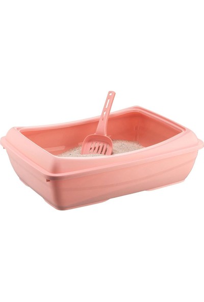 Miko Pet Büyük Kedi Tuvaleti Pembe