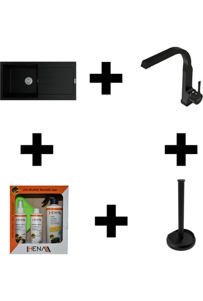 Polex Px1 Siyah+Luxury+Havluluk+Hena Set