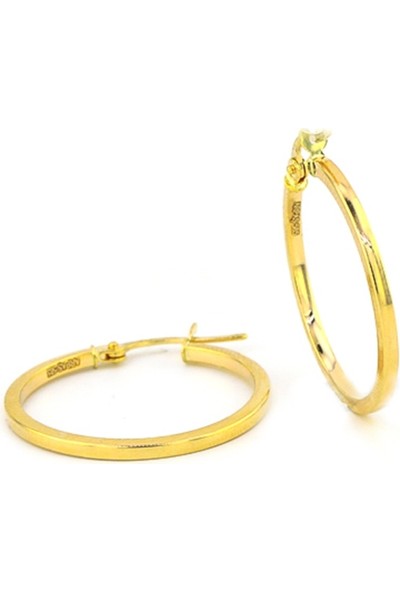 Altınkaynak 14 Ayar Halka Altın Küpe